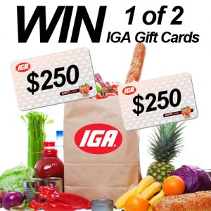 WIN 1 of 2 $250 IGA Grocery Gift Cards - Mumslounge