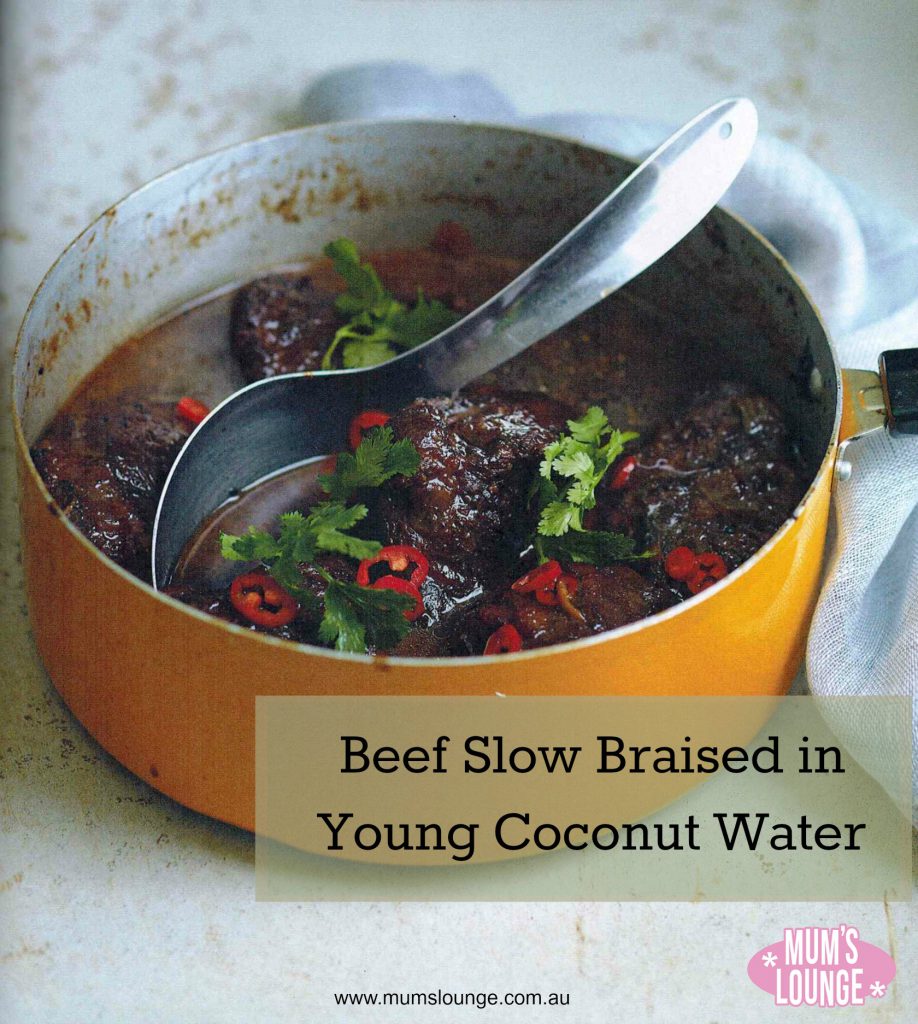 Recipe: Beef Slow Braised in Young Coconut Water - Mumslounge
