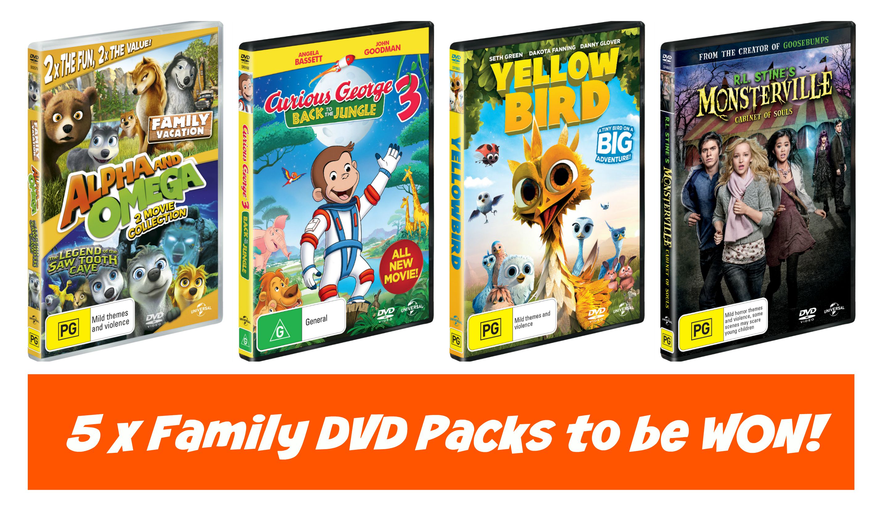 5 x Family DVD Packs to be Won! - Mumslounge