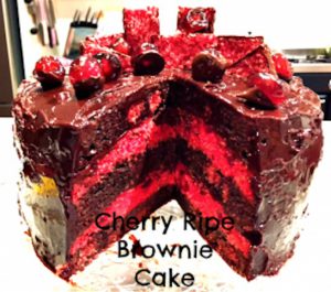 Cherry Ripe Brownie Cake Recipe - Mumslounge