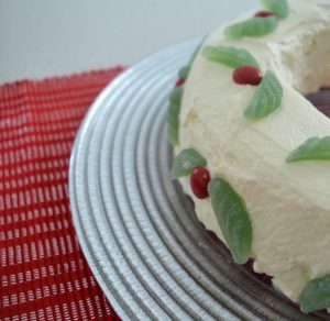 Christmas Wreath Chocolate Ripple Cake Recipe - Mumslounge