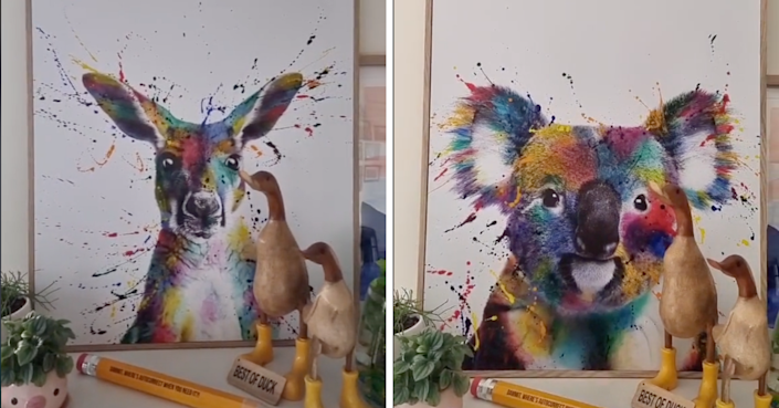 Kmart Canvas Prints Are Transformed Into Incredible Wall Art Using This 