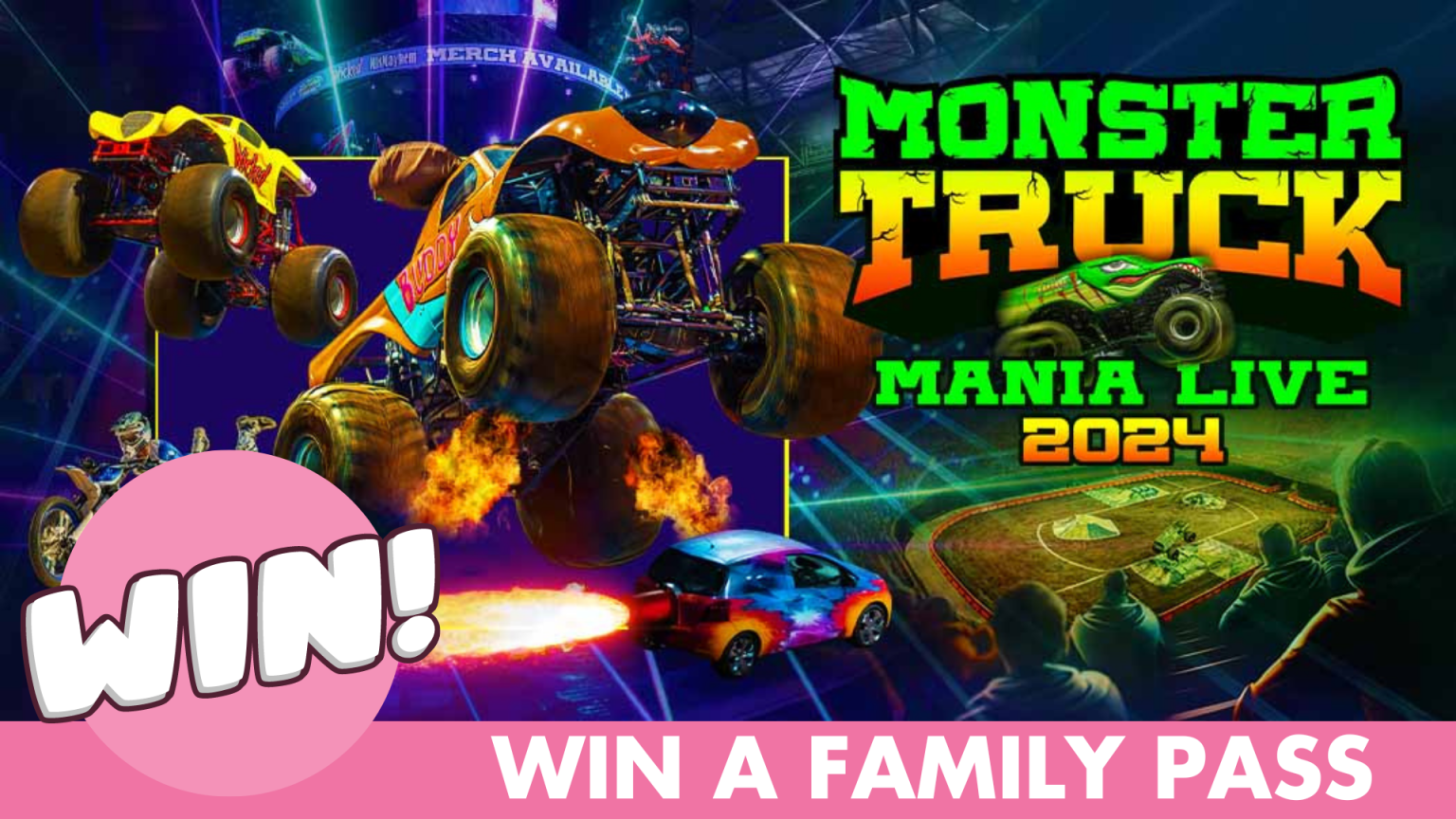 Win a Family Pass to Monster Truck Mania! - Mumslounge