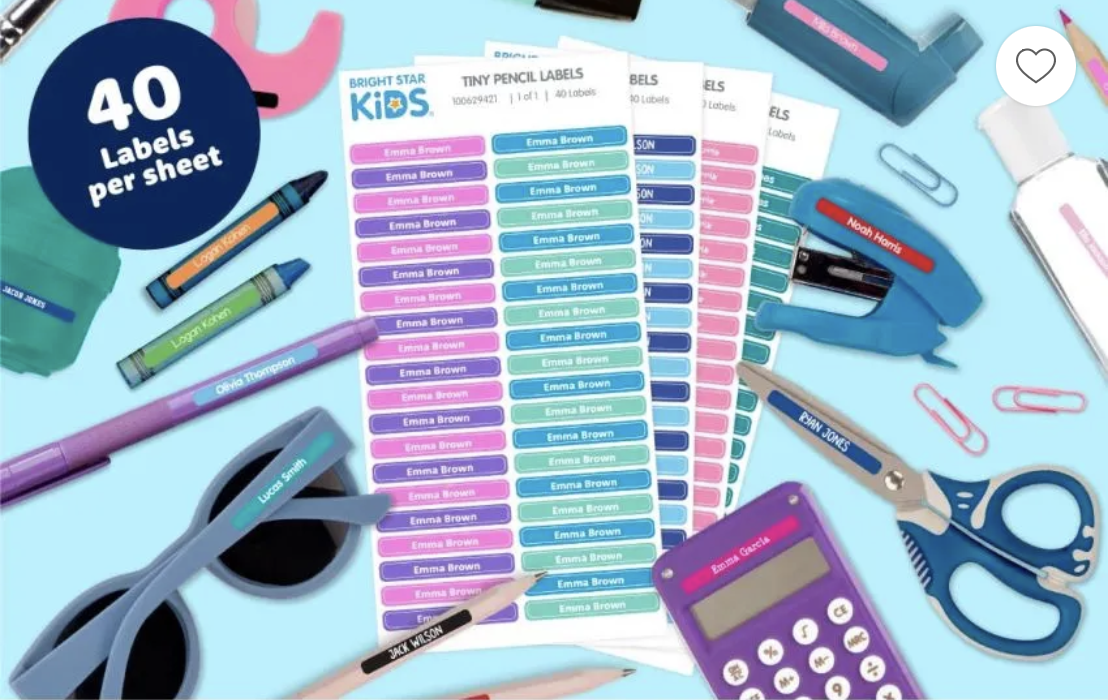 Conquer Back-to-School Chaos with Bright Star Kids’ Custom Labels ...