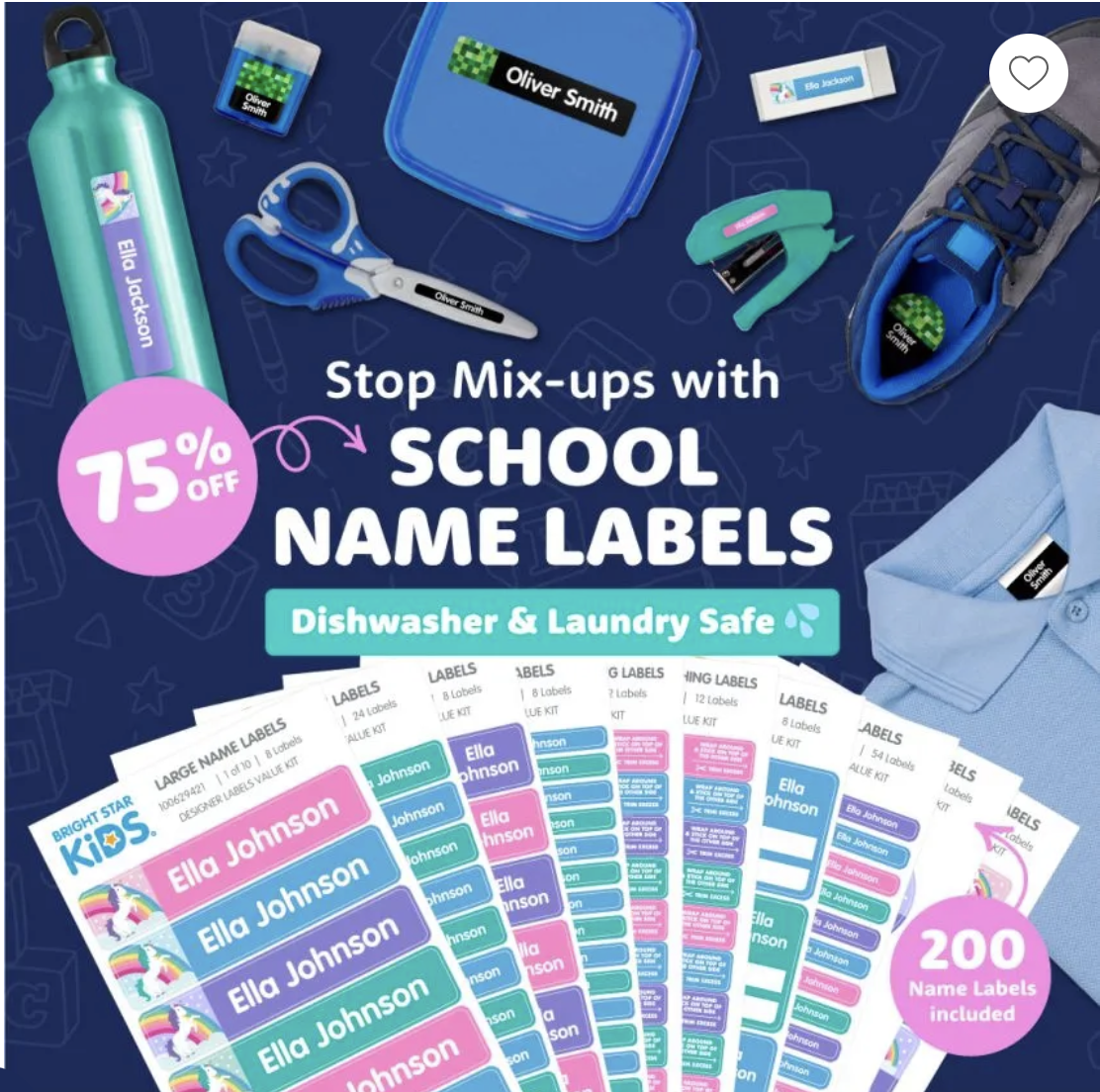 Conquer Back-to-School Chaos with Bright Star Kids’ Custom Labels ...