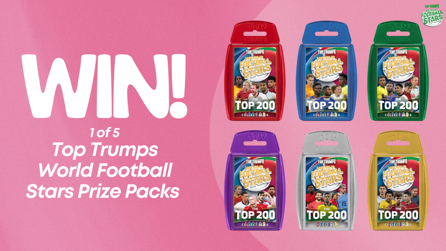 Win 1 of 5 Top Trumps World Football Stars Prize Packs - Mumslounge